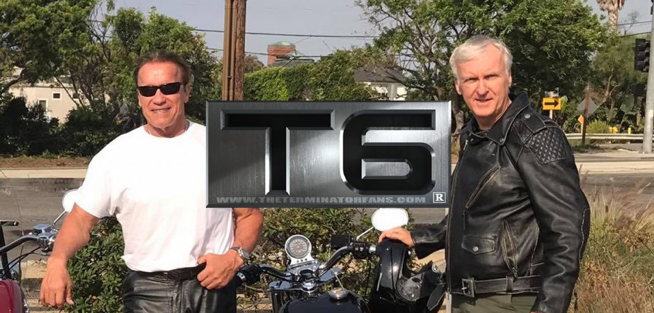 James Cameron and Arnold Schwarzenegger Terminator 6 Motorcycle Meeting ...