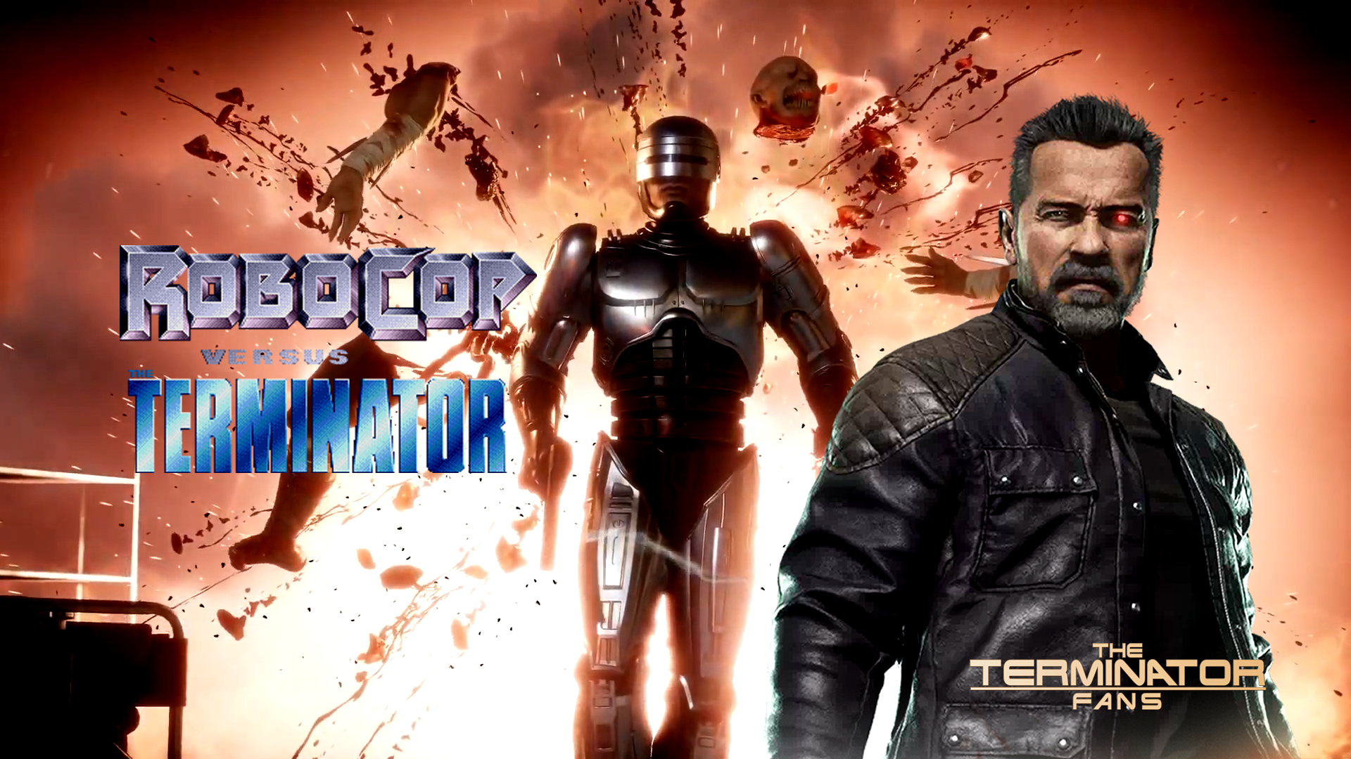 Terminator Vs Robocop Wallpaper