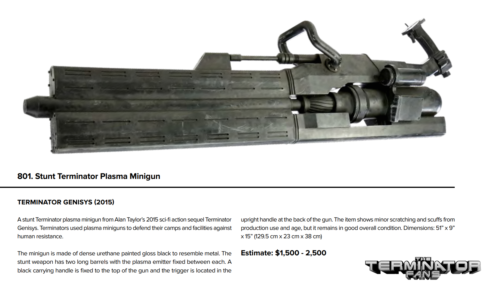 Prop Store: Iconic Terminator Items Go Up For Auction ...