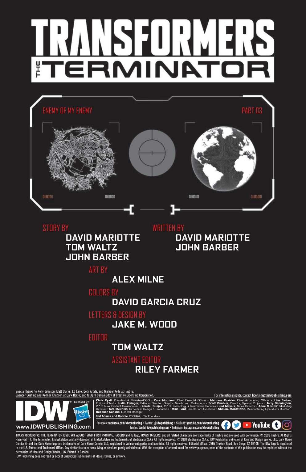 'Transformers Vs The Terminator' Issue #3 Comic Preview ...