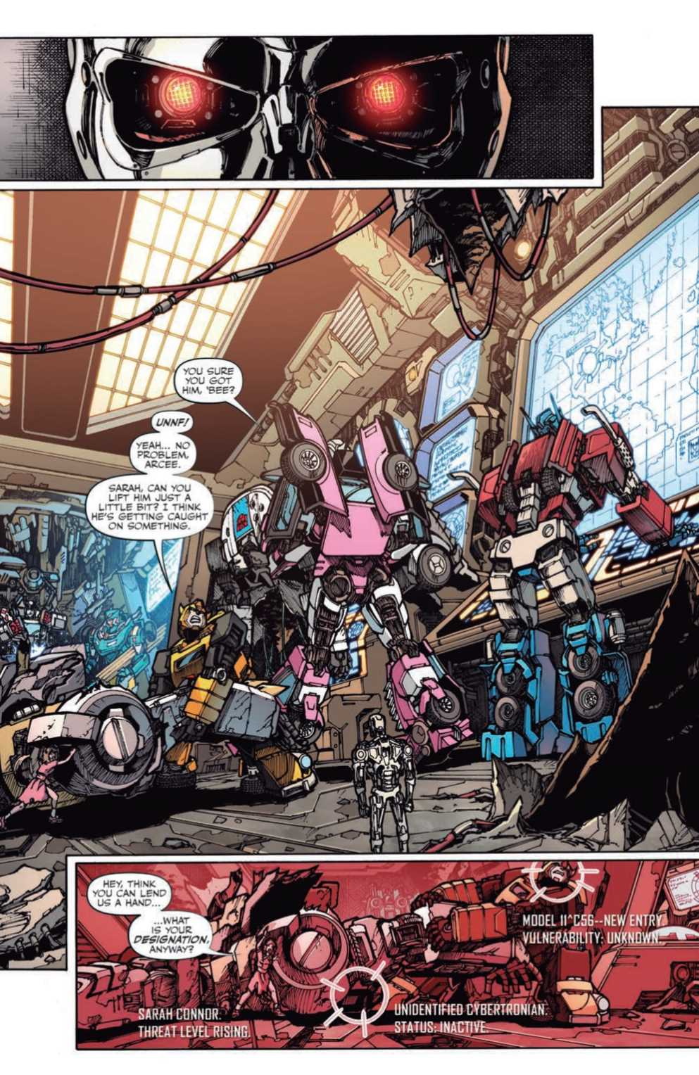 'Transformers Vs The Terminator' Issue #3 Comic Preview ...