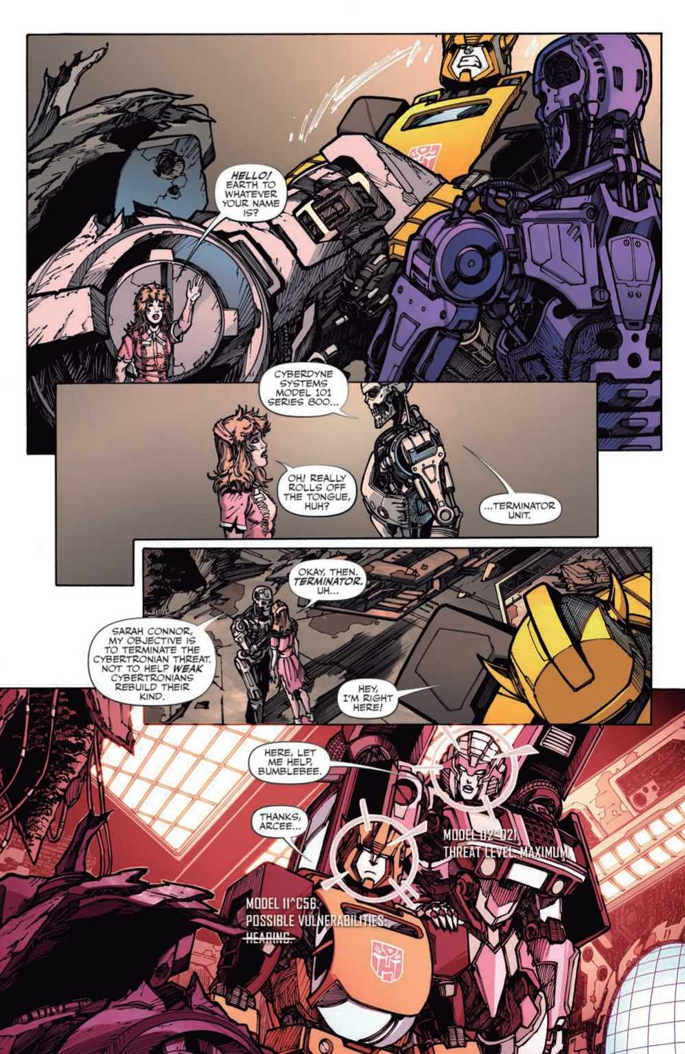Transformers Vs The Terminator Issue #3 Preview | TheTerminatorFans.com
